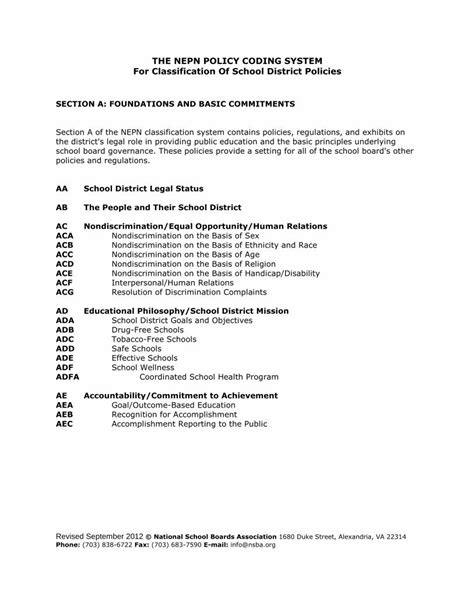 Pdf The Nepn Policy Coding System For Classification Of School €¦ · The Nepn Policy Coding