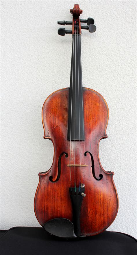 Old Nice Violin Labeled Ansaldo Poggi 1920 Look バイオリン 小提 скрип