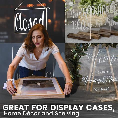 Calpalmy 2 Pack 18 Thick Clear Acrylic Sheets 24