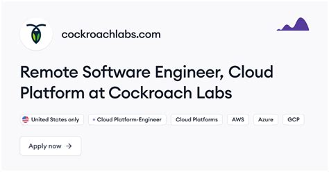 Cockroach Labs Hiring Software Engineer Cloud Platform • Remote Work From Home Himalayas