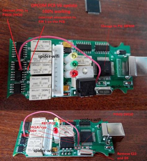 modified op com v1 59 opcom mcu to pic18f458 obd2diy fr blog officiel