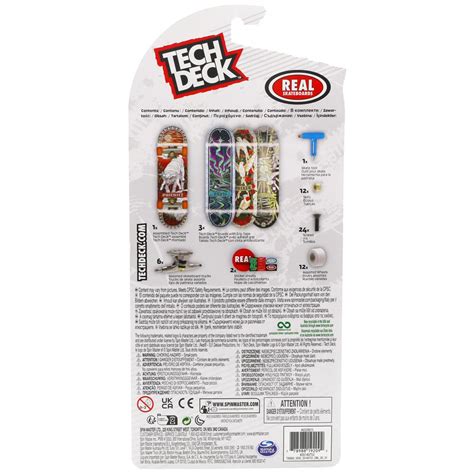 Tech Deck 96mm Fingerboard 4 Pack Assembly Set Real Skateboards