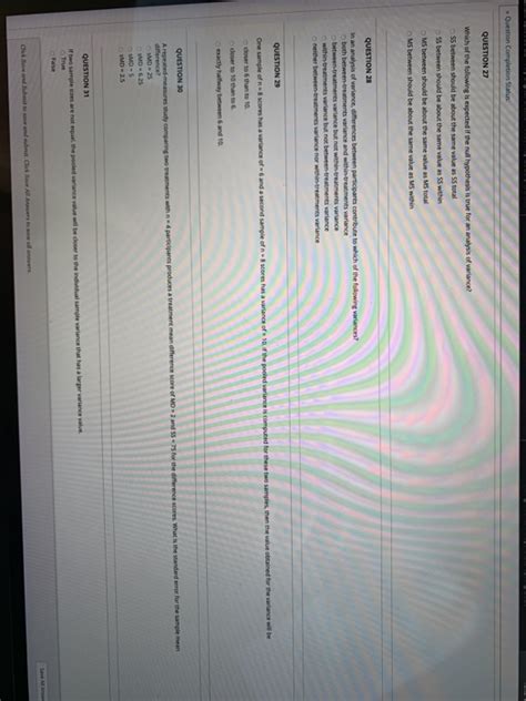 solved question completion status question 27 which of the