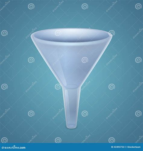 Inverted Conical Flask Stock Vector Illustration Of Closed 42493733