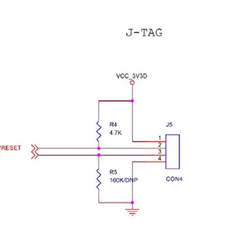 Schematics Of Jtag Debug Download Scientific Diagram