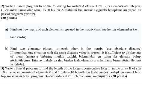2 Write A Pascal Program To Do The Following For