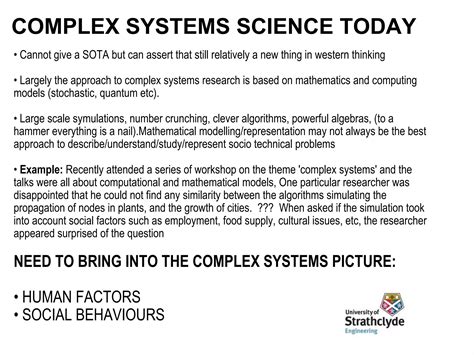 Socio Technical Complex Systemsstcs Ppt Free Download