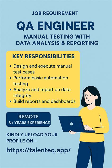 Job Title Qa Engineer Manual Testing With Data Analysis And Reporting Aditi Panchal