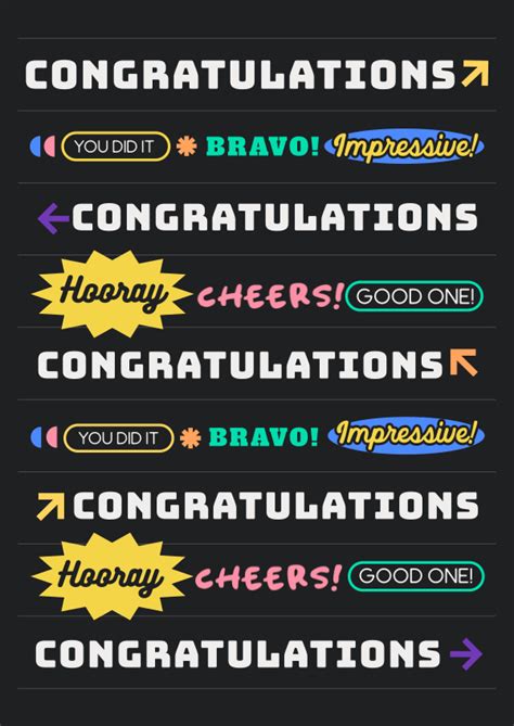 Many Congratulations Poster Brandcrowd