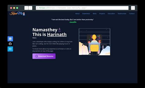 Harinath G On Linkedin Portfoliowebsite