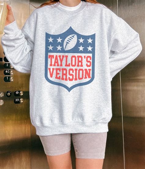 Taylors Version Football Spoof Sweatshirt Taylor Swift Etsy Taylor