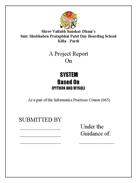 xi project pdf databases python programming language