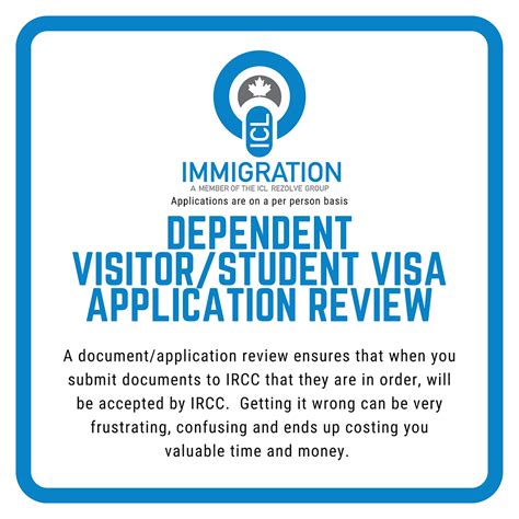 Application Review Dependent Student Visitor Visa Icl Immigration