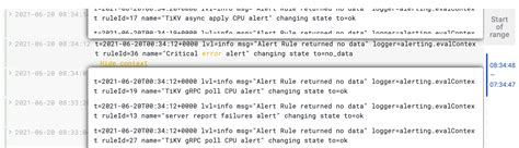 Grafana 802 Log Context Popup Dialog Of The First Or Last Log Is Clipped · Issue 35965