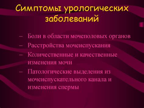 Симптомы и методы обследования в урологии - презентация онлайн