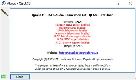 Windows Version Of Qjackctl Doesnt Have Client Metadata · Issue 783