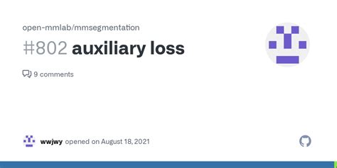 Auxiliary Loss · Issue 802 · Open Mmlabmmsegmentation · Github