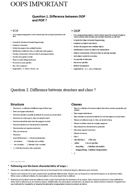 Oops Mid Term Pdf Class Computer Programming Inheritance