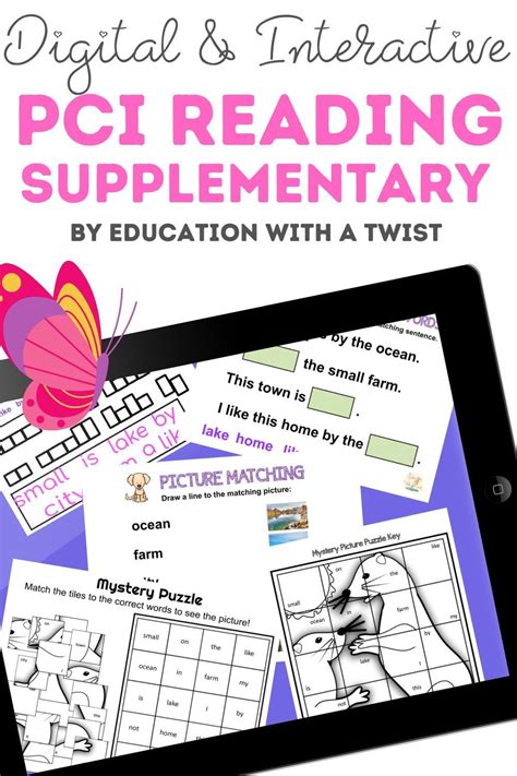 Pci 1 Reading Extended Digital Interactive Activities 1 20 Distance Learning Digital