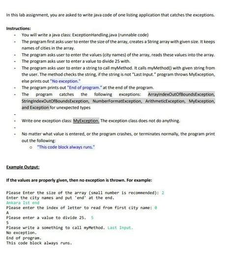 Solved In This Lab Assignment You Are Asked To Write Java