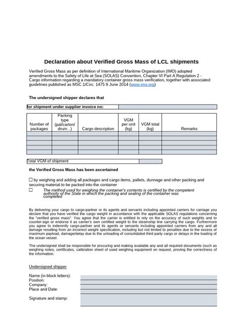 Cp Solas Vgm Form En Lcl 1 Pdf