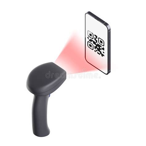 Scanning Qr Code From The Phone Screen Stock Image Image Of Logistics