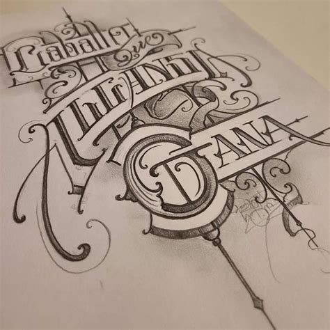 Vintage Lettering Alphabet With Old School Tattoo Design Steampunk