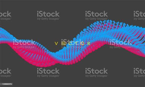 분자 파 동적 파티클이 있는 추상 배경입니다 세포의 층 연결 구조입니다 과학 또는 의료용 3d 벡터 일러스트레이션 0명에 대한 스톡 벡터 아트 및 기타 이미지 Istock