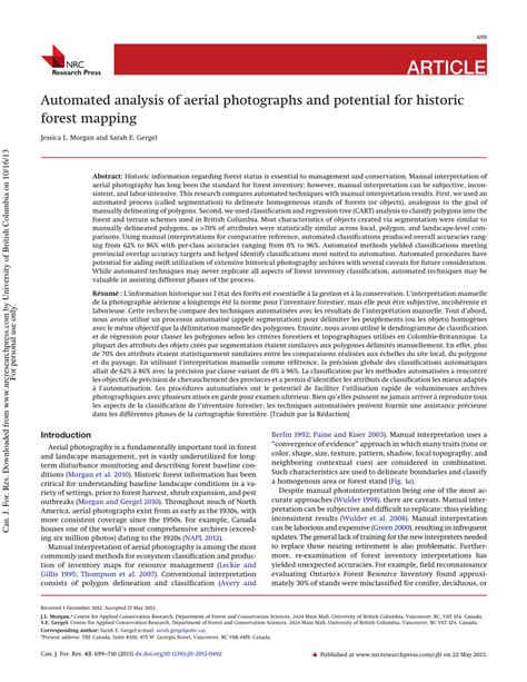 Pdf Automated Analysis Of Aerial Photographs And Potential For