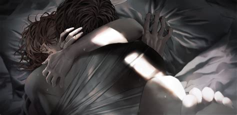 Rule 34 2 D Isn 2boys Arms Around Partner Bandages Brown Hair Bungo