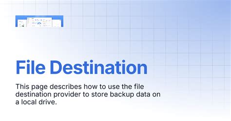 File Destination Duplicati