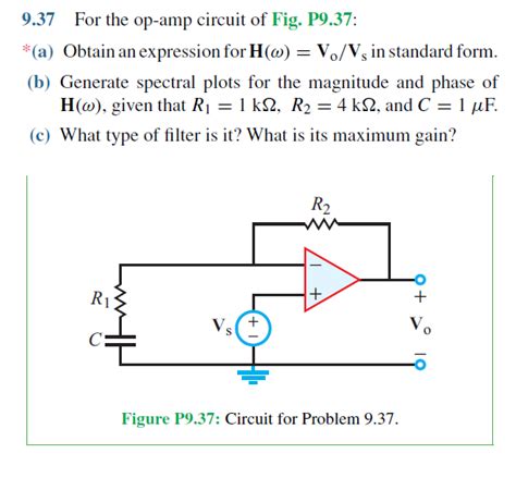 Solved For The Op Circuit Of Fig P For Chegg Com