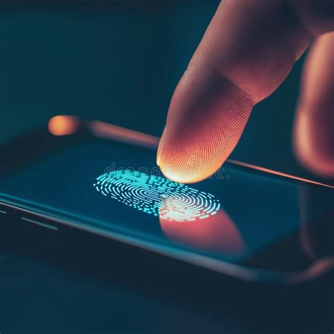 Biometric Security Technology Stock Illustration Illustration Of Tech