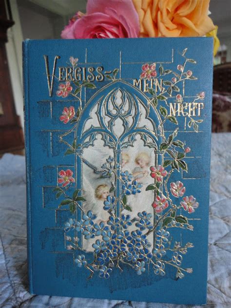 Antique Forget Me Not Book