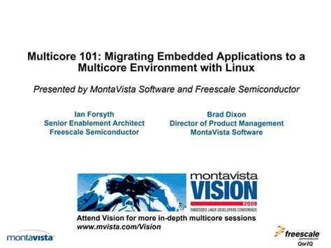 Multicore 101 Migrating Embedded Apps To Multicore With Linux Ppt