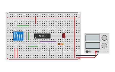 Circuit Design Xor Gate Tinkercad