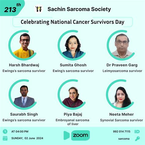 Sachin Sarcoma Society On Linkedin Nationalcancersurvivorsday Hope