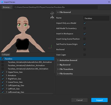 Riggingimporting Issue How Do I Import Separate Objects On Caged
