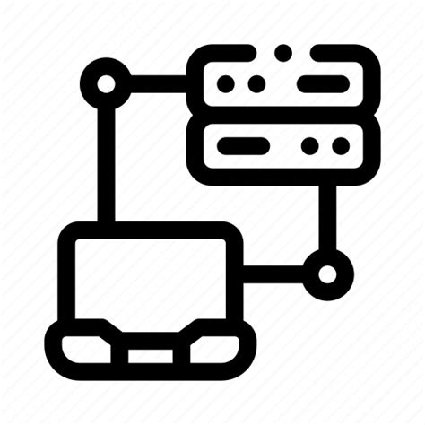 Database Connection Laptop Multimedia Network Storage Server Icon Download On Iconfinder