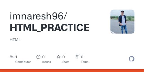 Github Imnaresh Html Practice Html