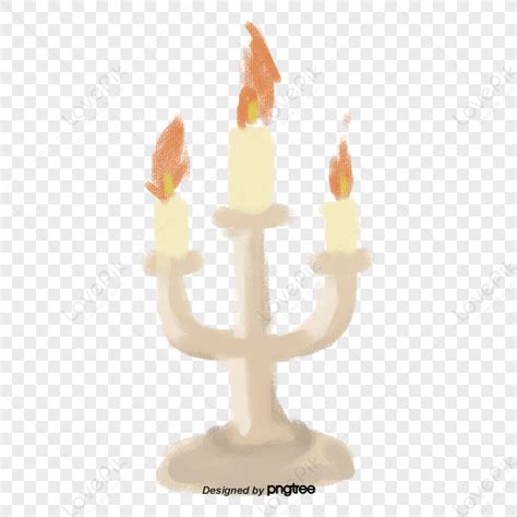 만화 일러스트 촛대하얀만화 화염조명 Png 일러스트 무료 다운로드 Lovepik