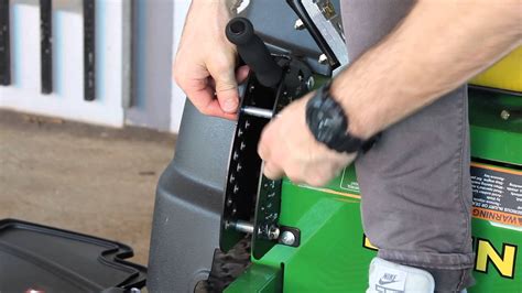 John Deere Mower Height Adjustment - YouTube