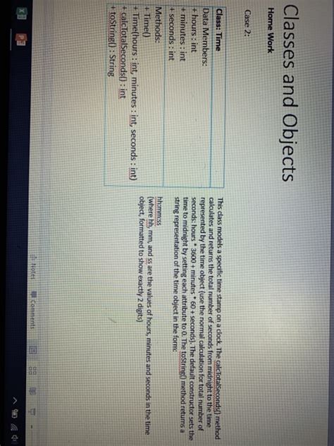 Solved Classes And Objects Home Work Create Each Of The Chegg