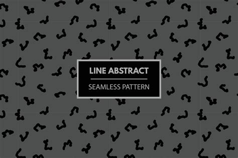 Short Squiggly Wiggly Black Lines Seamless Repeat Vector Swatch Pattern Dark Background 20478945