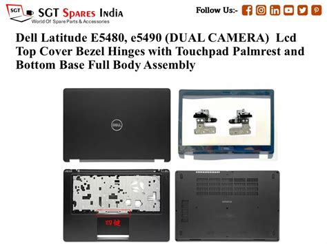 Dell Latitude E5480 E5490 055wx2 Dual Camera Laptop Lcd Top Cover