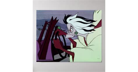 Cruella De Vil Driving Poster Zazzle