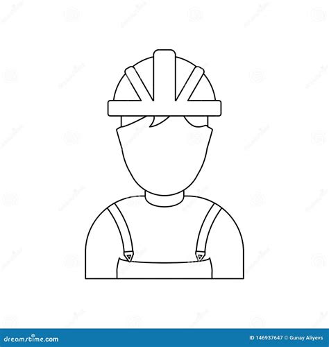 Color Avatar Of The Builder Icon Element Of Construction Tools For Mobile Concept And Web Apps