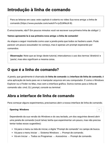 Introdução À Linha De Comando Honkit Pdf Janela Informática Linux