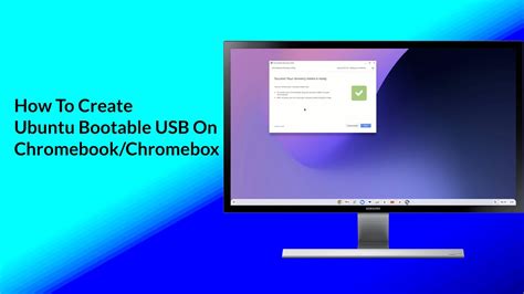 How To Create Ubuntu Bootable Usb On Chromeos Youtube