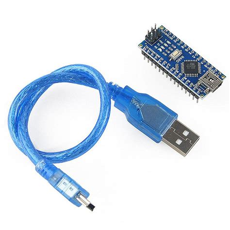 mini nano v3 0 atmega328 board ide módulo electrónico y cables usb